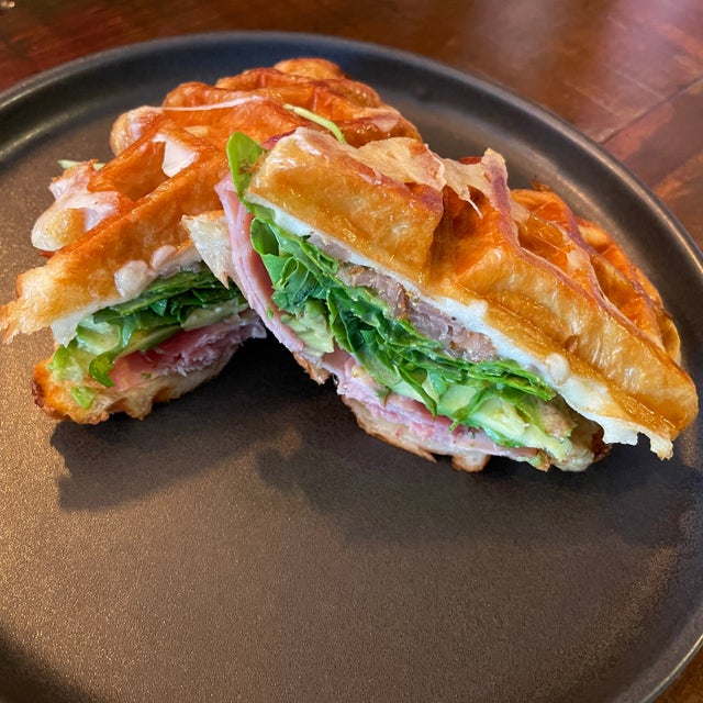 Korean Croissant Waffles - Croffles and Coffee | Sharpfle Waffle